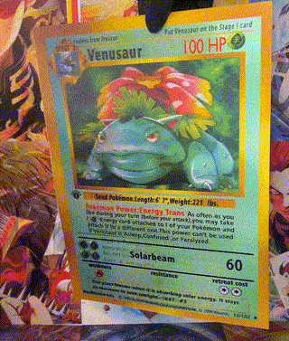 VENUSAUR, CHARIZARD AND BLASTOISE POKEMON CARD 3D MOTION POSTER – TRINKETSU